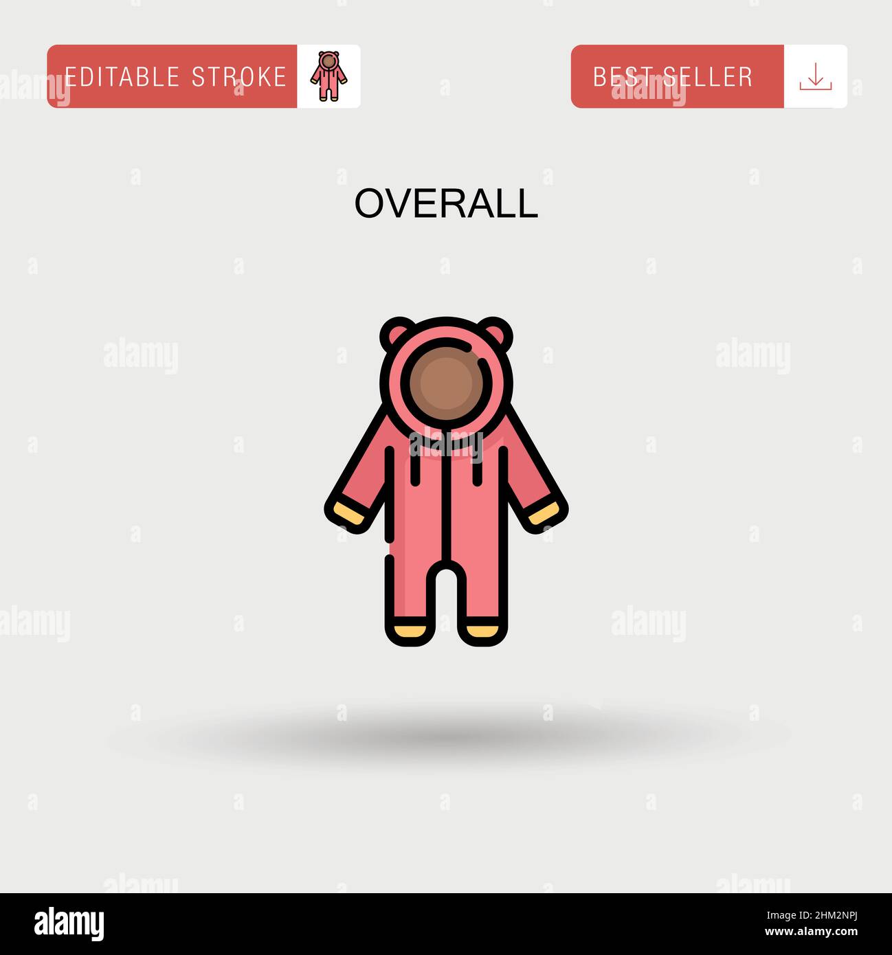 Set work overalls design template hi-res stock photography and images ...