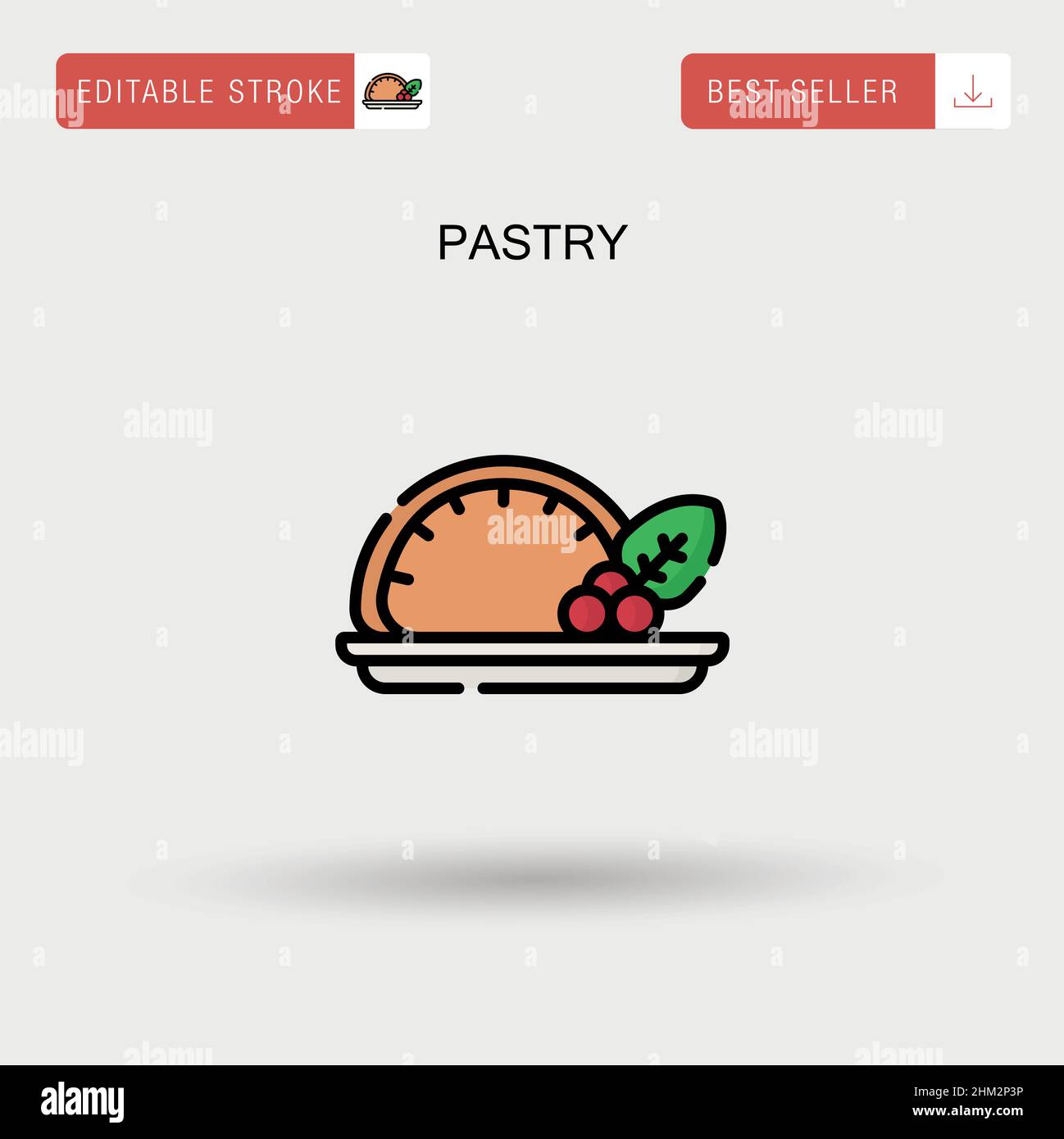Pastries icon Stock Vector Images - Alamy