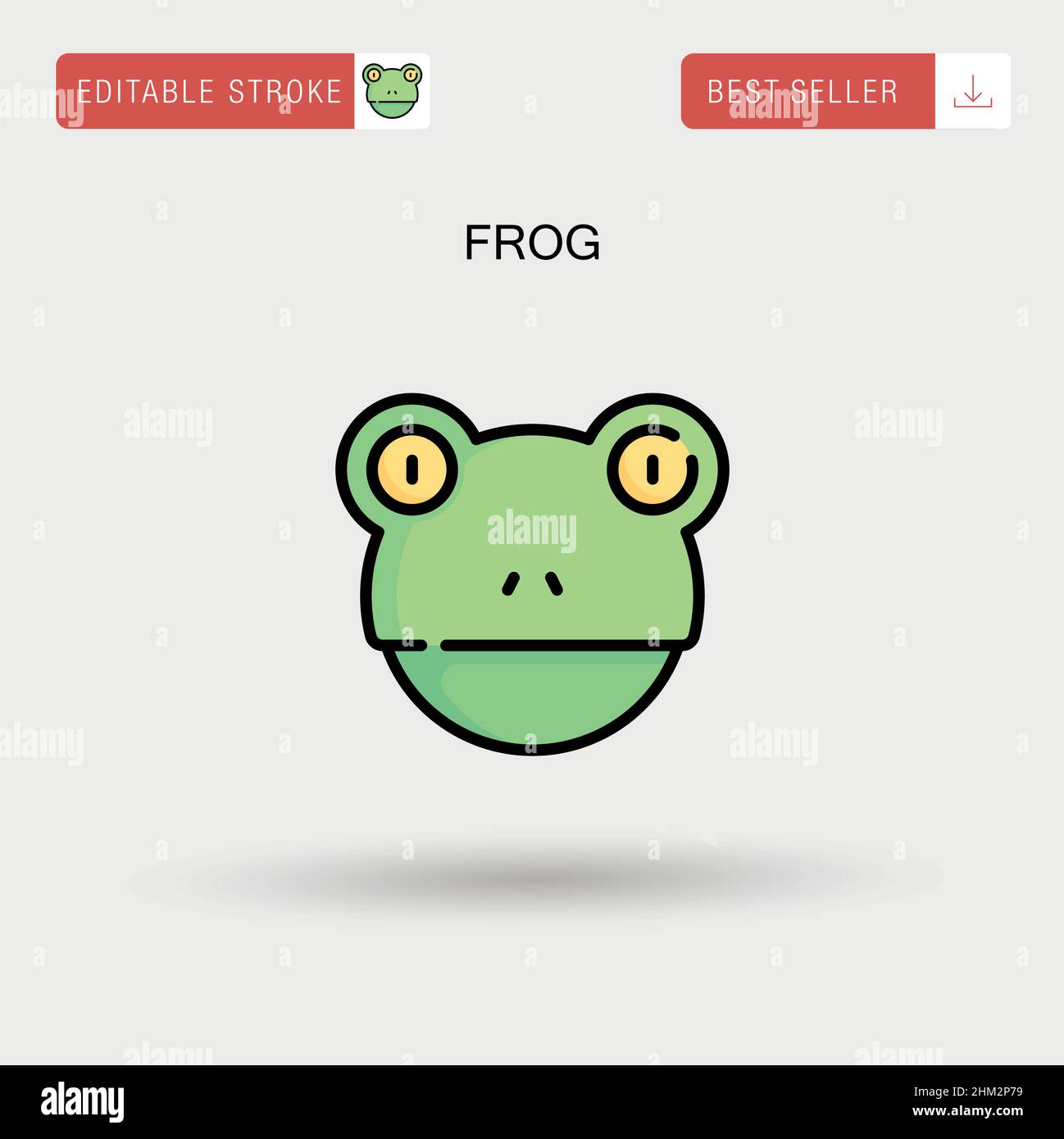 Frog Simple vector icon Stock Vector Image & Art - Alamy