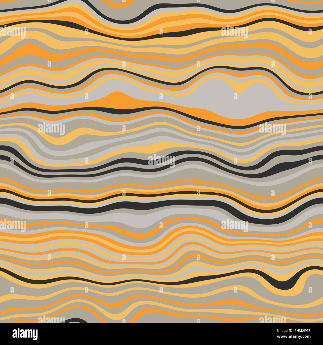 Seamless wavy stripe trendy surface pattern design for print. High ...