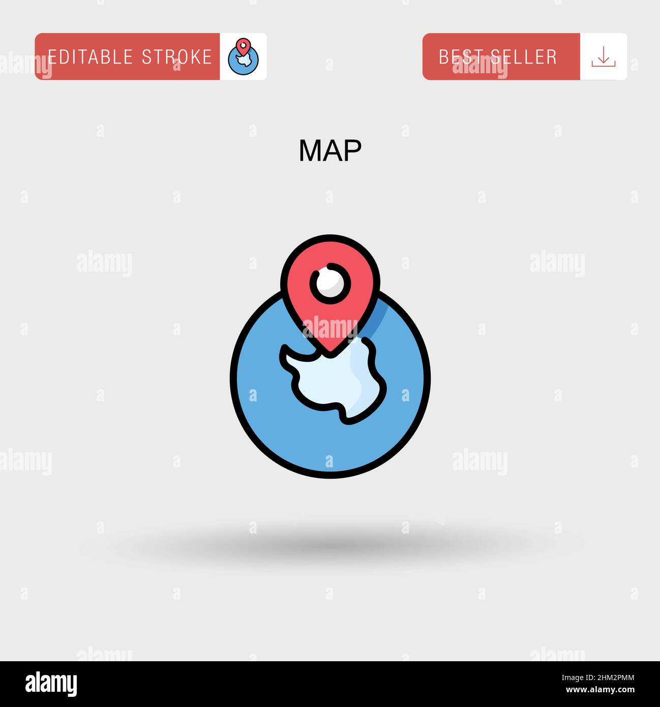 Map Simple vector icon Stock Vector Image & Art - Alamy