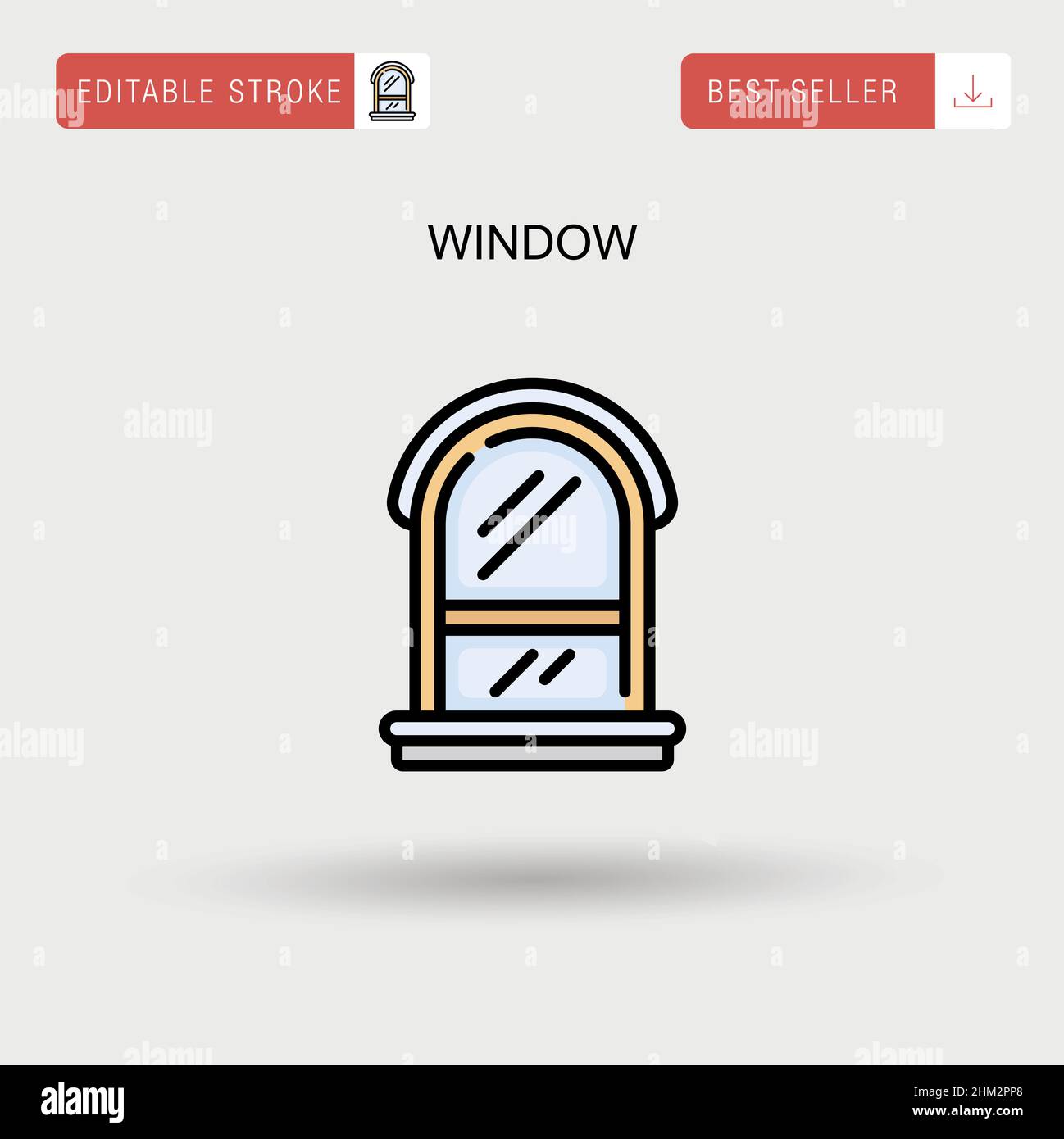 Window Simple vector icon Stock Vector Image & Art - Alamy