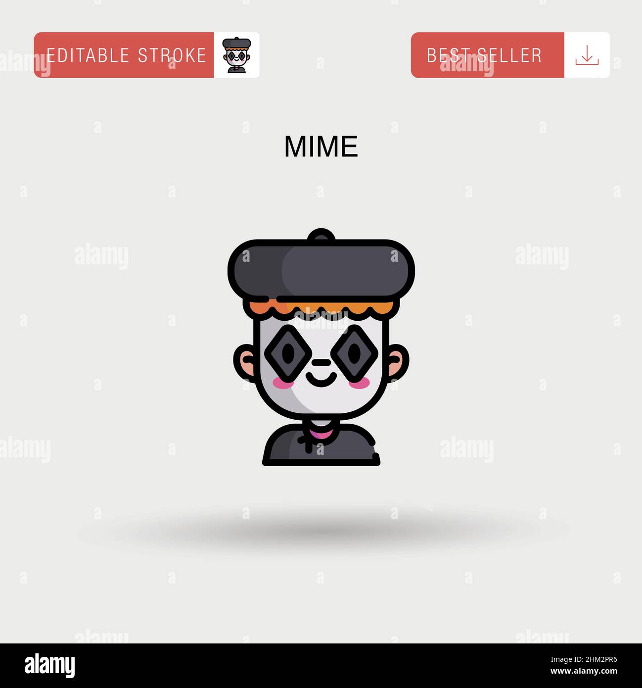 Mimic face Stock Vector Images - Alamy