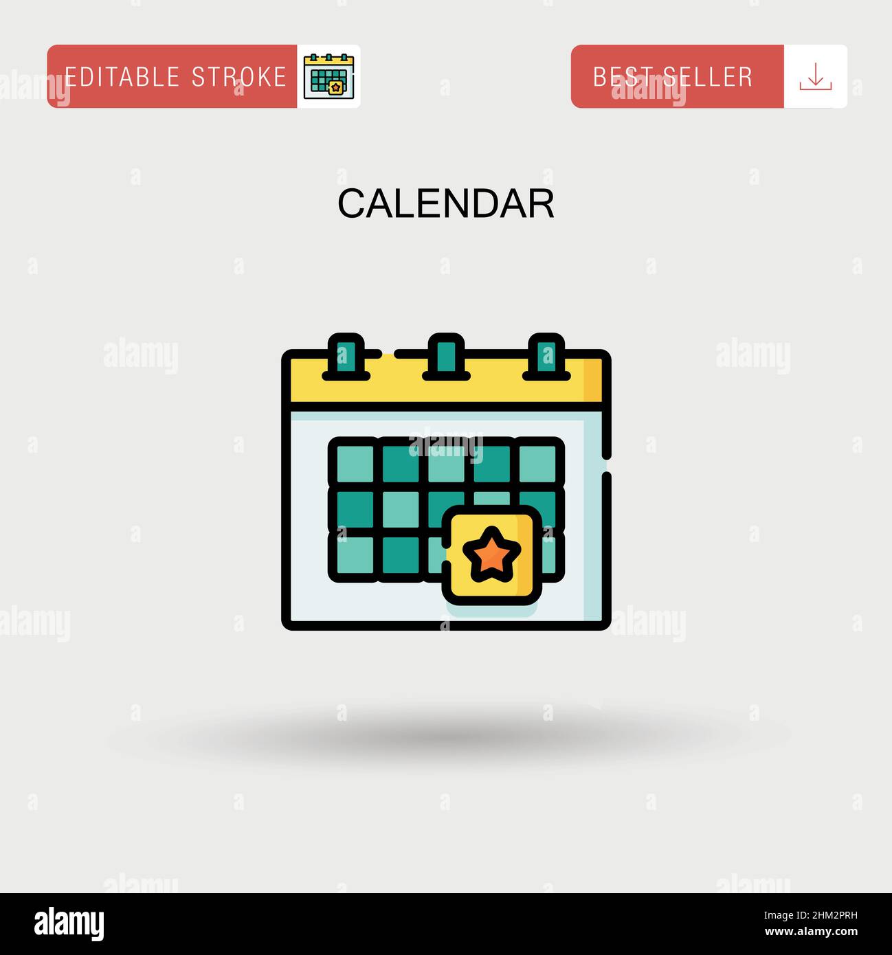 Calendar Simple vector icon Stock Vector Image & Art - Alamy