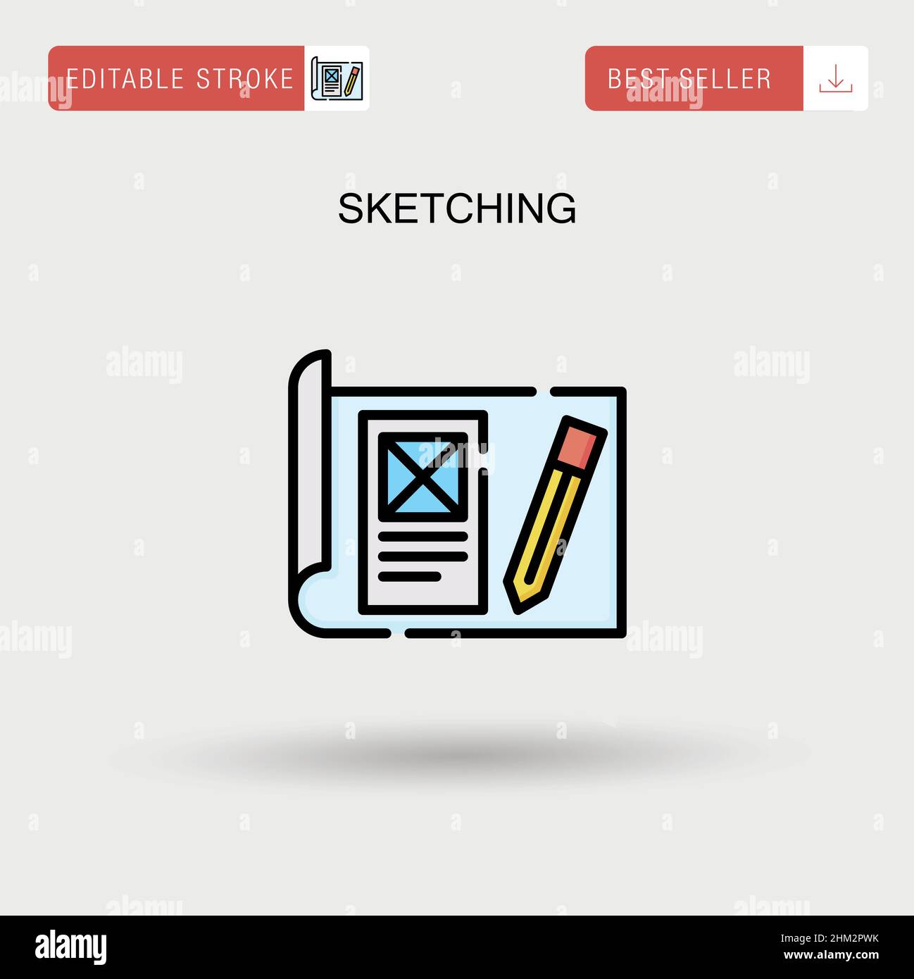 Sketching icon hi-res stock photography and images - Alamy