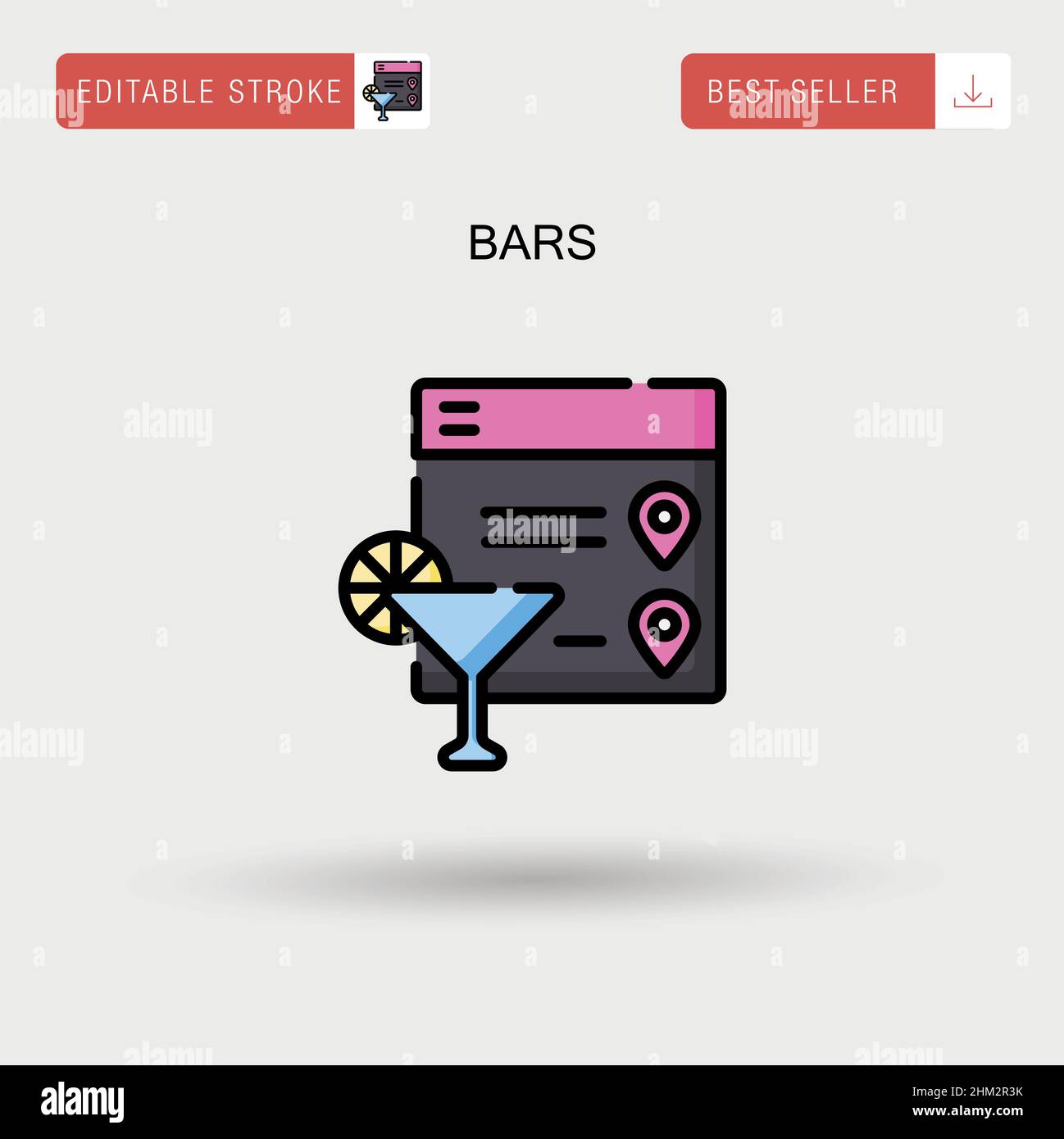 Empty bars Stock Vector Images - Alamy