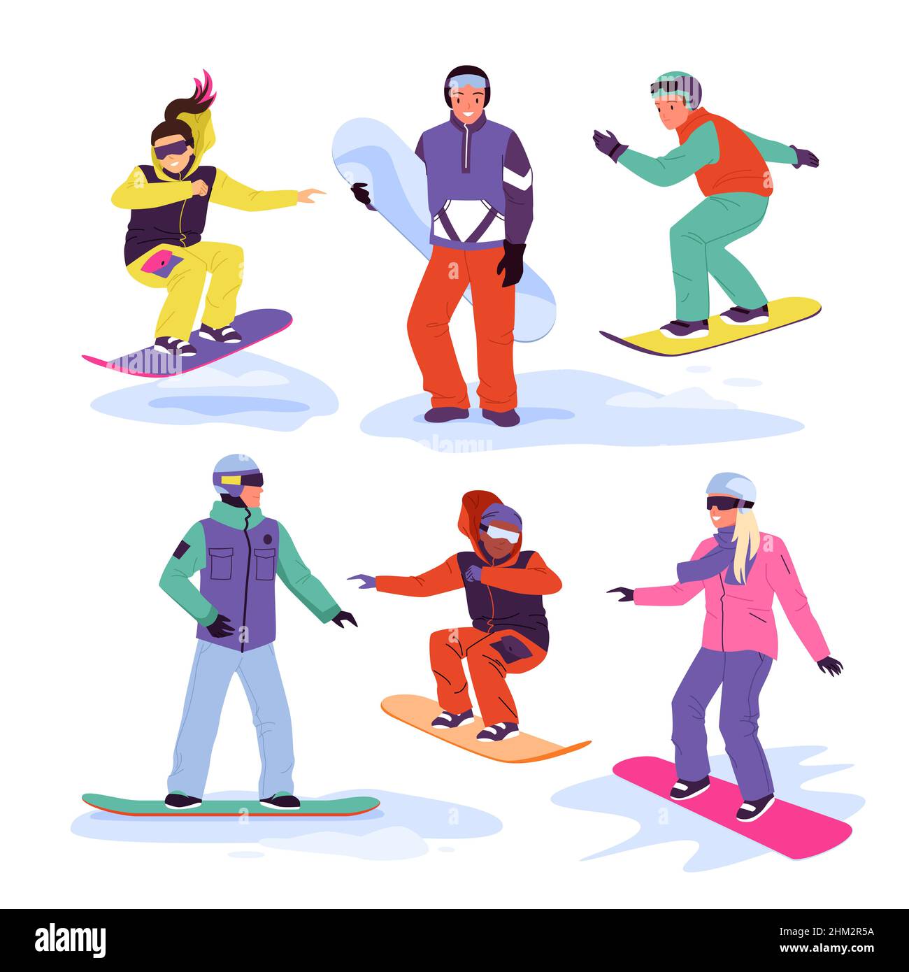 Snow mountain cartoon design hi-res stock photography and images - Alamy