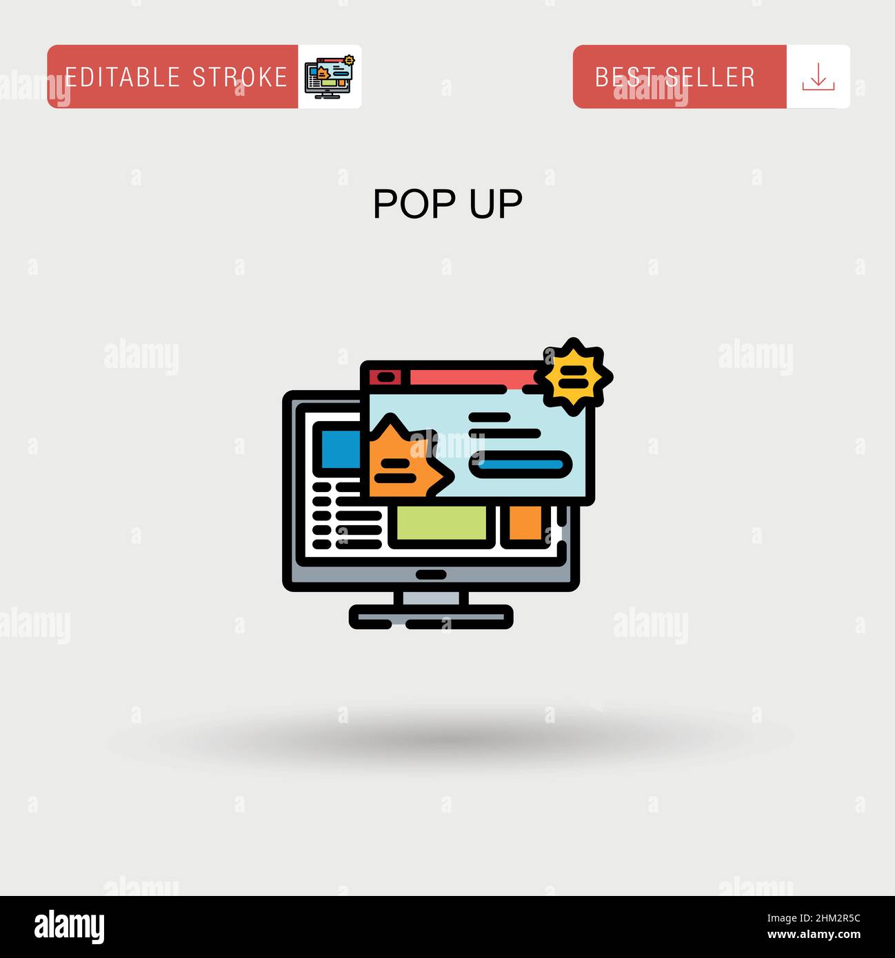 Popup screen Stock Vector Images - Alamy