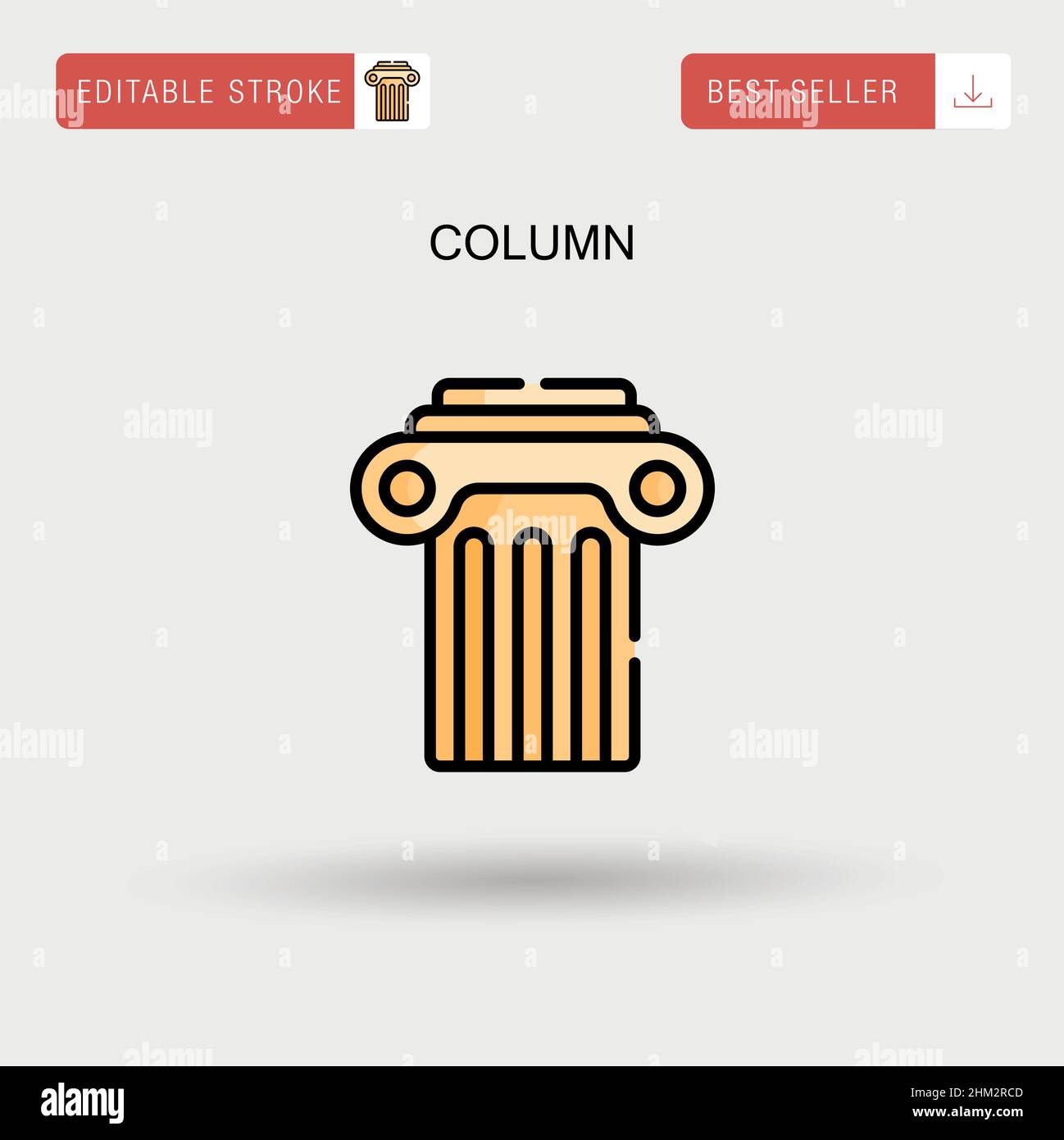 Stone columns isolated Stock Vector Images - Alamy