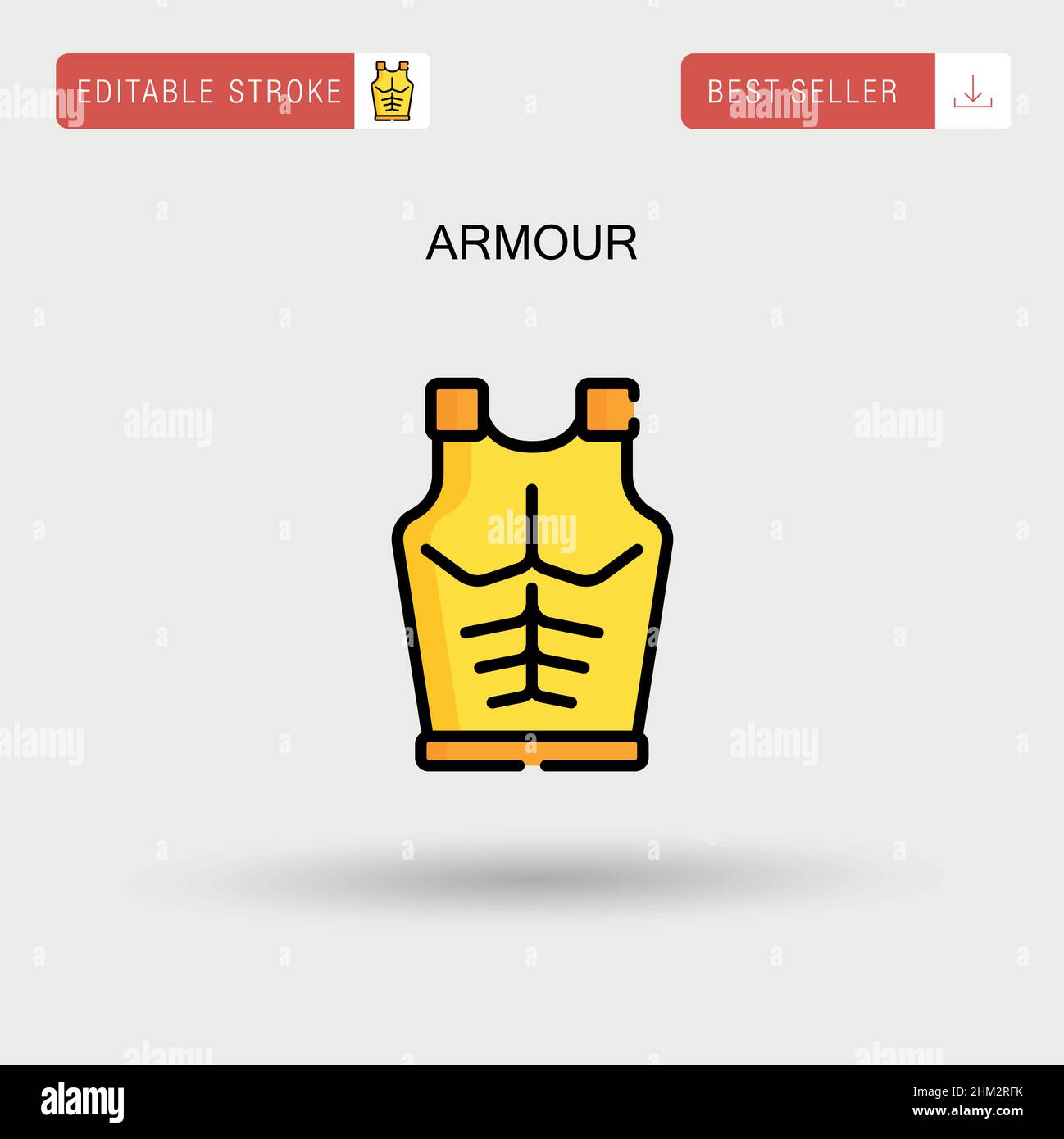 Armour Simple vector icon Stock Vector Image & Art - Alamy