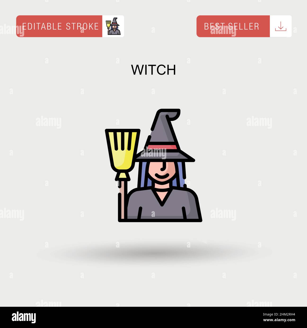 Witch Simple vector icon Stock Vector Image & Art - Alamy