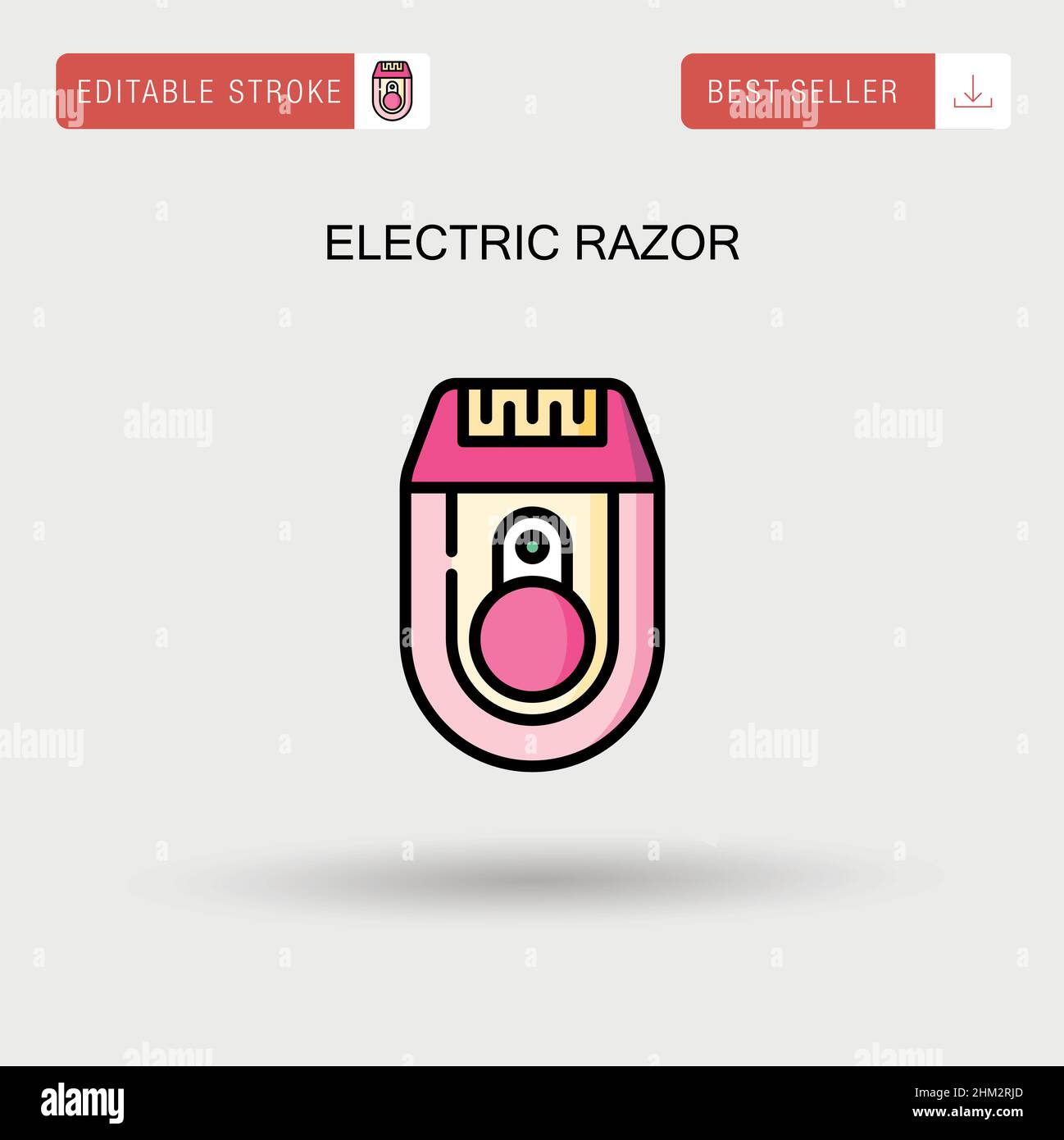 Electric razor Simple vector icon Stock Vector Image & Art - Alamy