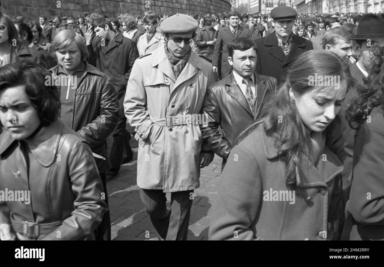 Celebration of the First of May. Moscow, Russia, USSR, May 1, 1976 ...