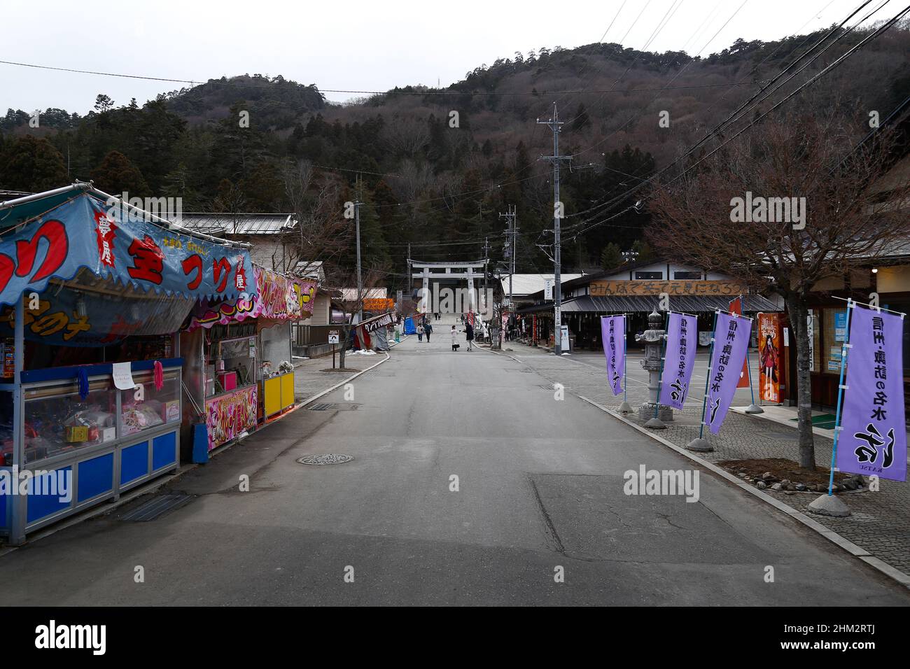 suwa, nagano, japan, 2022/06/02 , Entrance of one of Suwa Grand Shrine ...