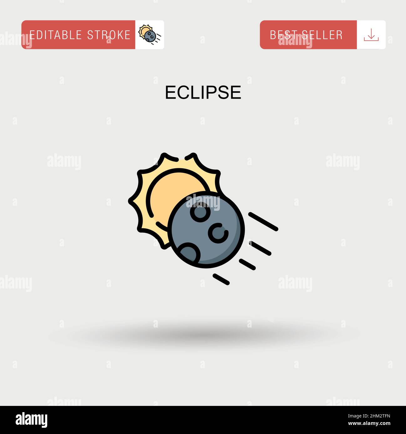 Total lunar eclipse Stock Vector Images - Alamy