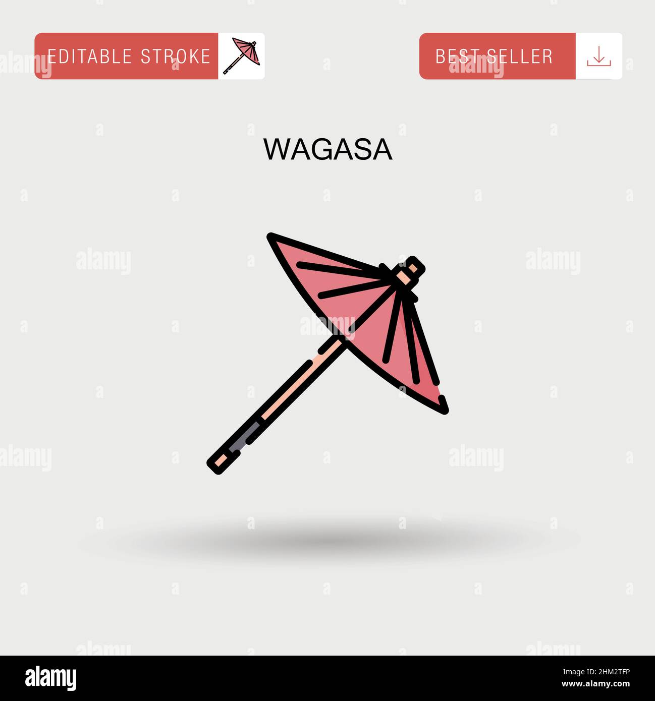 Japanese wagasa umbrella Stock Vector Images - Alamy