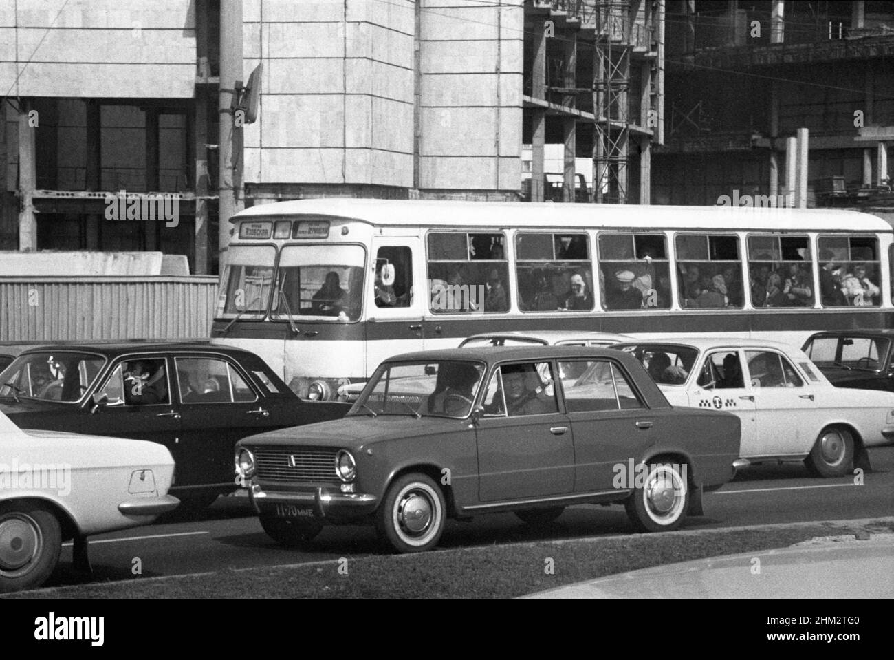 Traffic, Moscow, Russia, USSR, April 1976 Stock Photo - Alamy