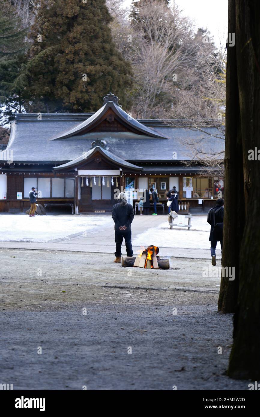 suwa, nagano, japan, 2022/06/02 , Suwa Grand Shrine (Suwa-taisha ...