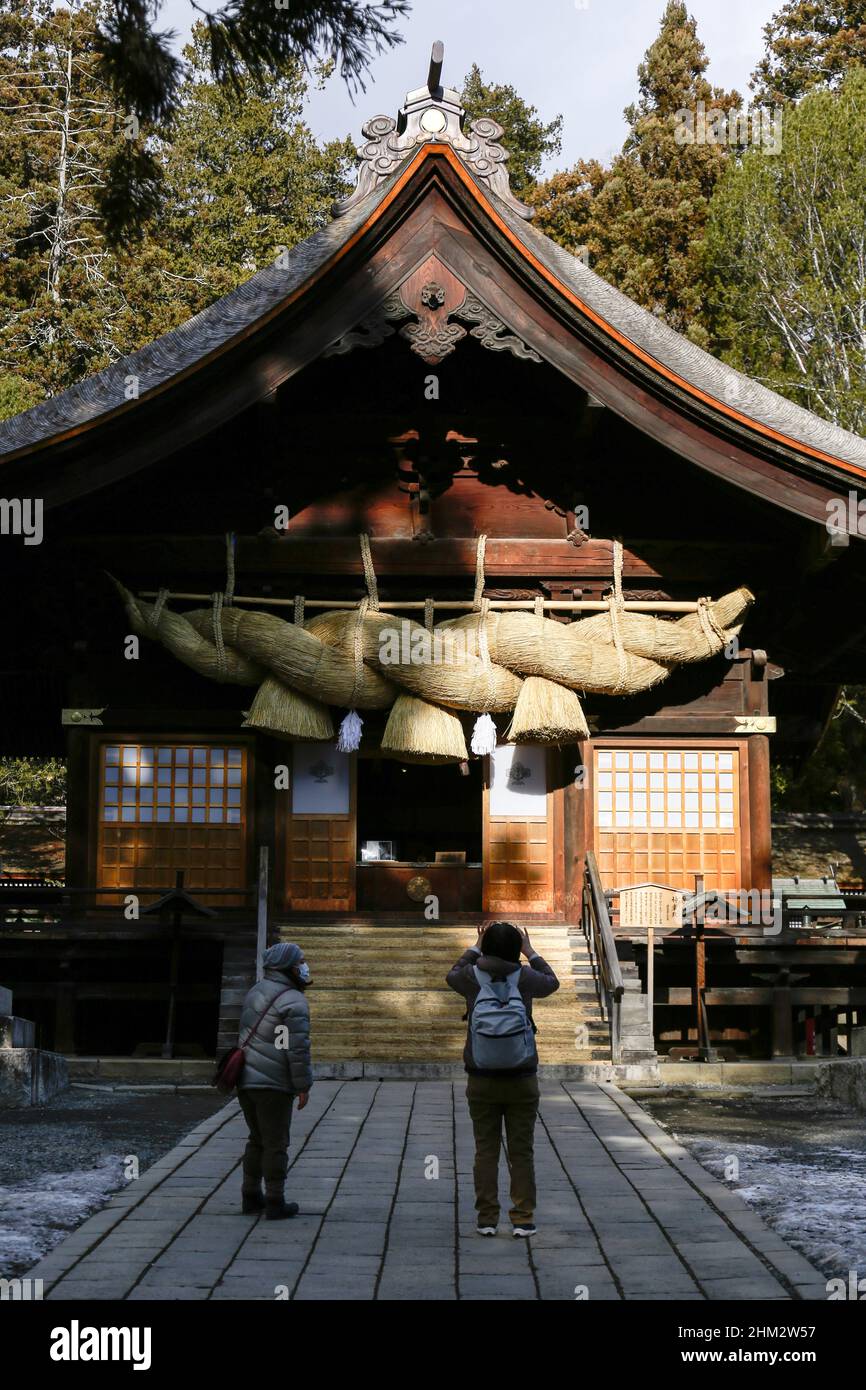suwa, nagano, japan, 2022/06/02 , Suwa Grand Shrine (Suwa-taisha ...