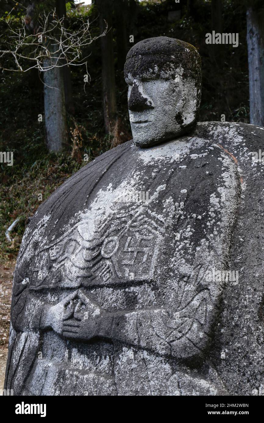 Manji stone buddha hi-res stock photography and images - Alamy