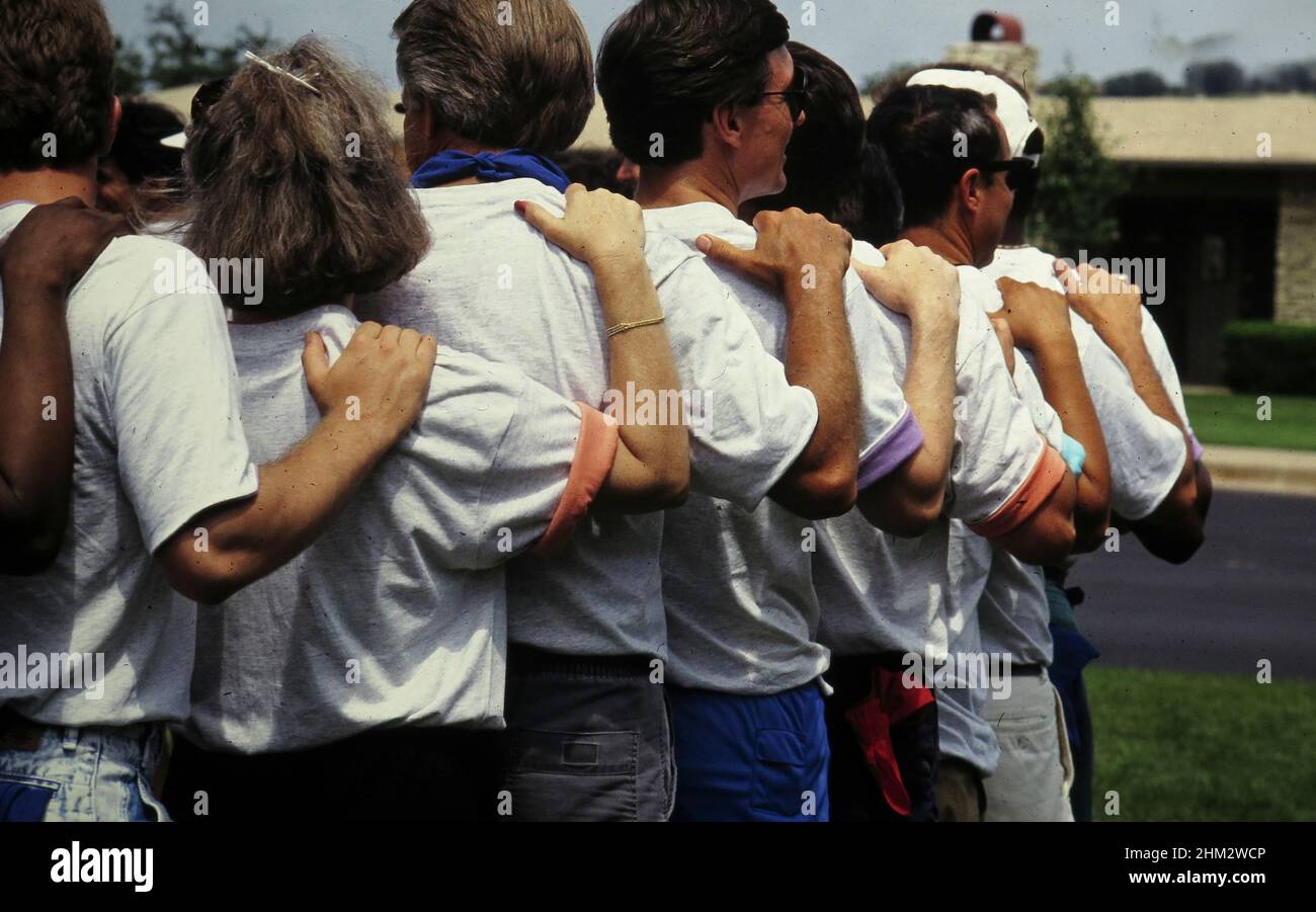 Austin Texas USA: Company employees participate in team-building ...