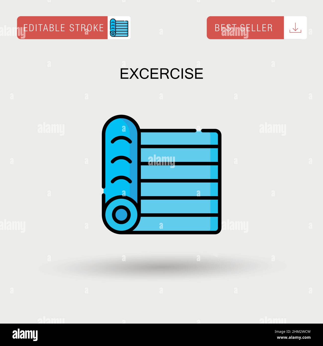 Excercise Simple vector icon Stock Vector Image & Art - Alamy
