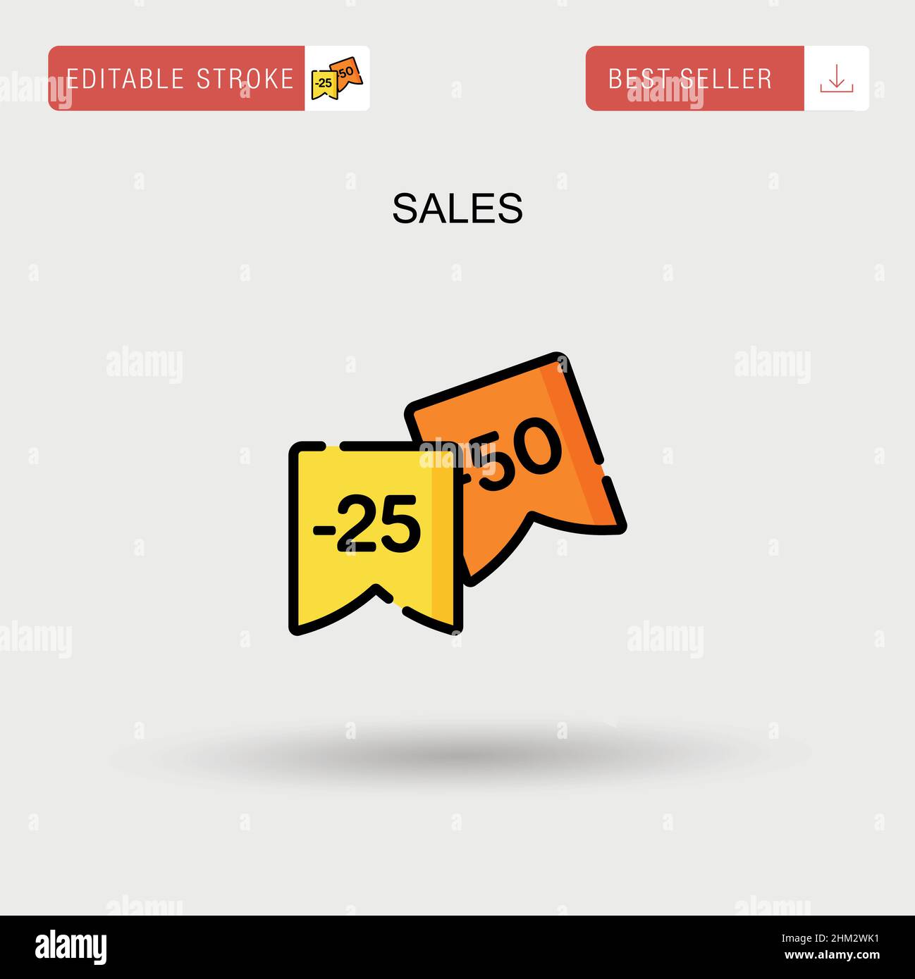 Sales Simple vector icon Stock Vector Image & Art - Alamy