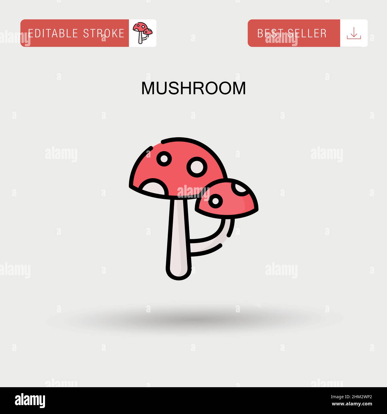 Food mushrooms Stock Vector Images - Alamy