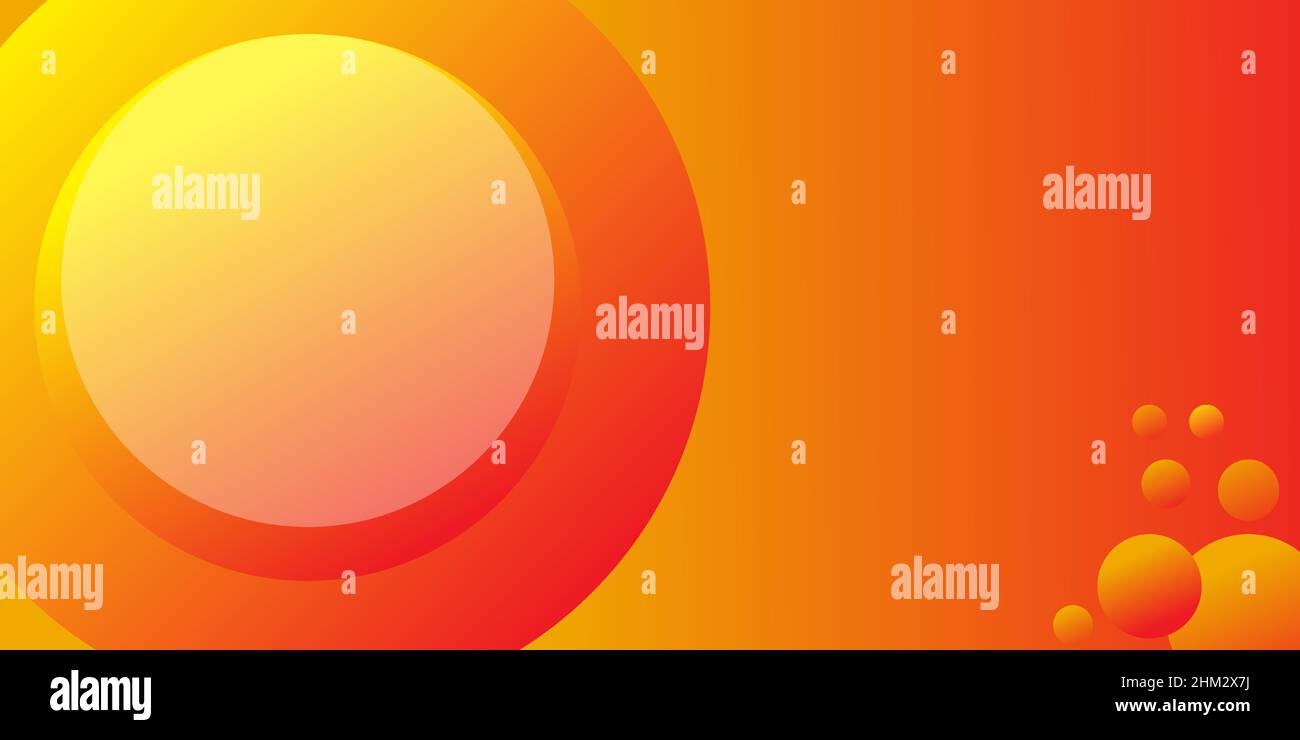 Orange background with abstract circle design Stock Vector Image & Art ...