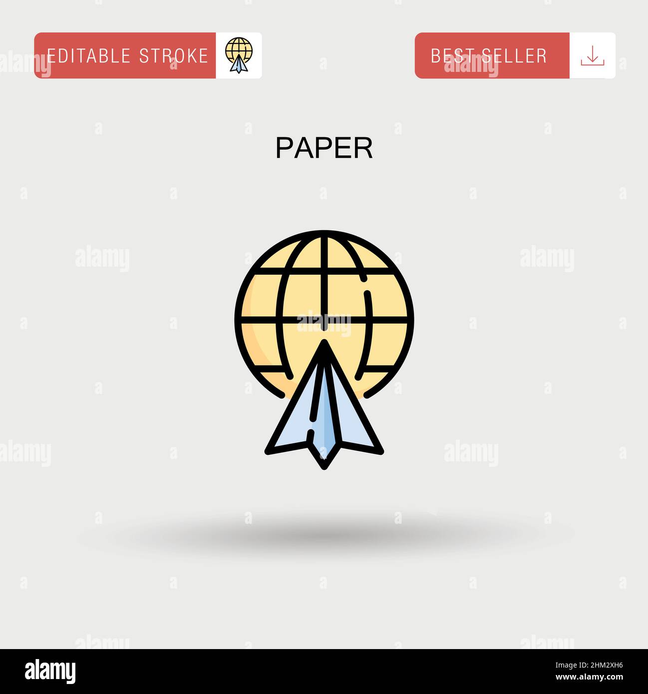 Paper Simple vector icon Stock Vector Image & Art - Alamy