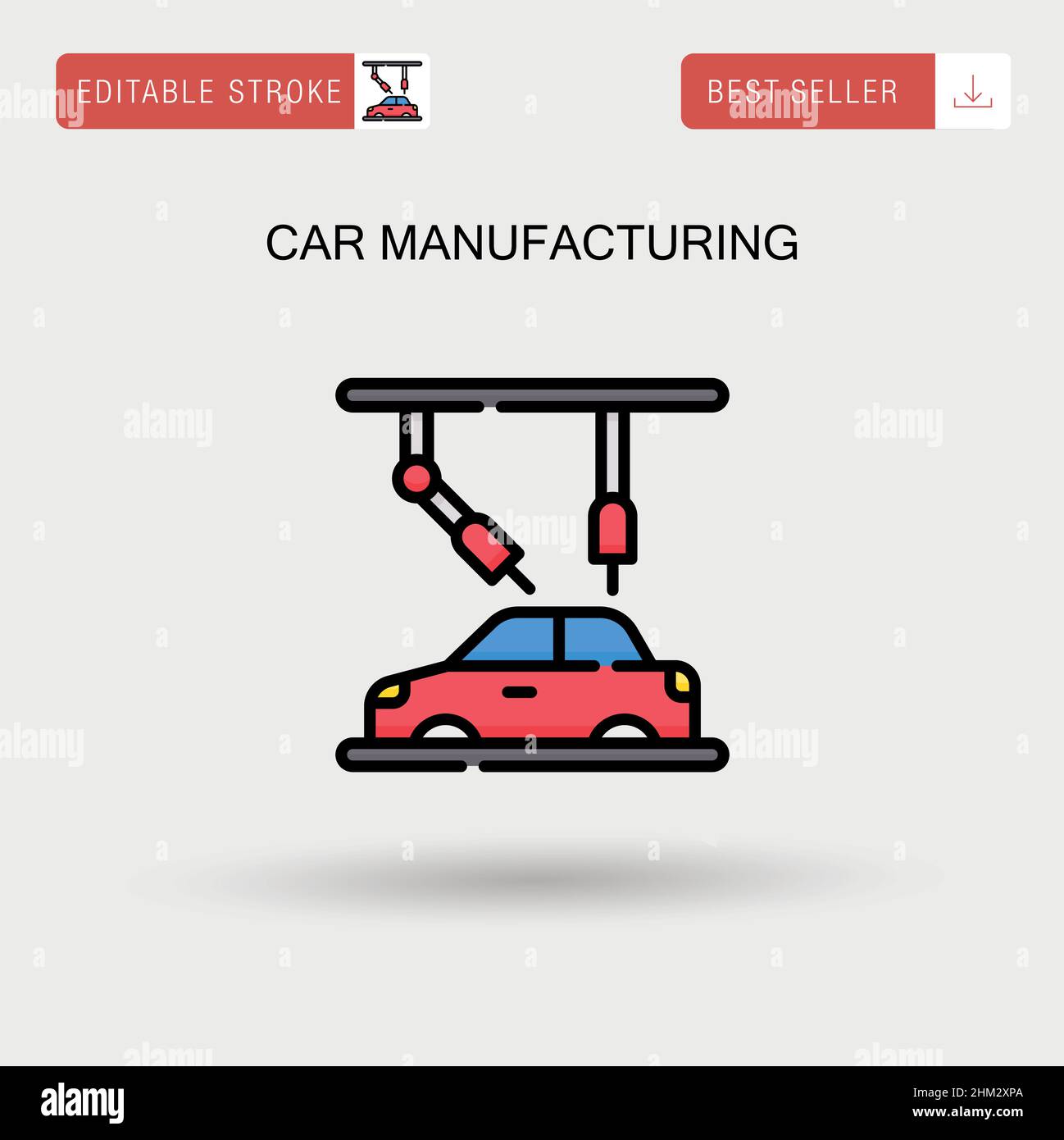 Car production industry automotive plant Stock Vector Images - Alamy