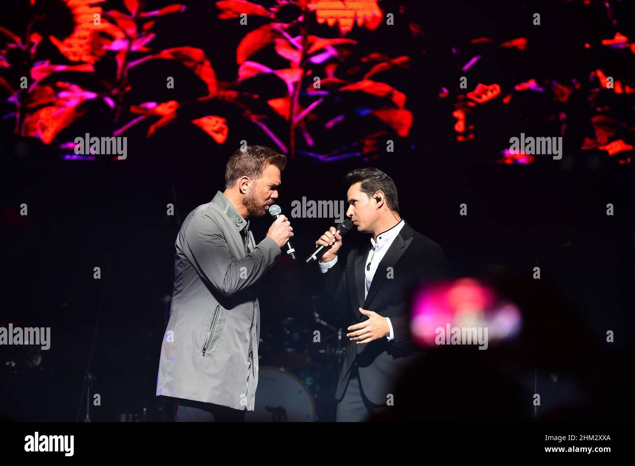 Miami, FL, USA. 05th Feb, 2022. Willy Chirino and Leoni Torres perform ...