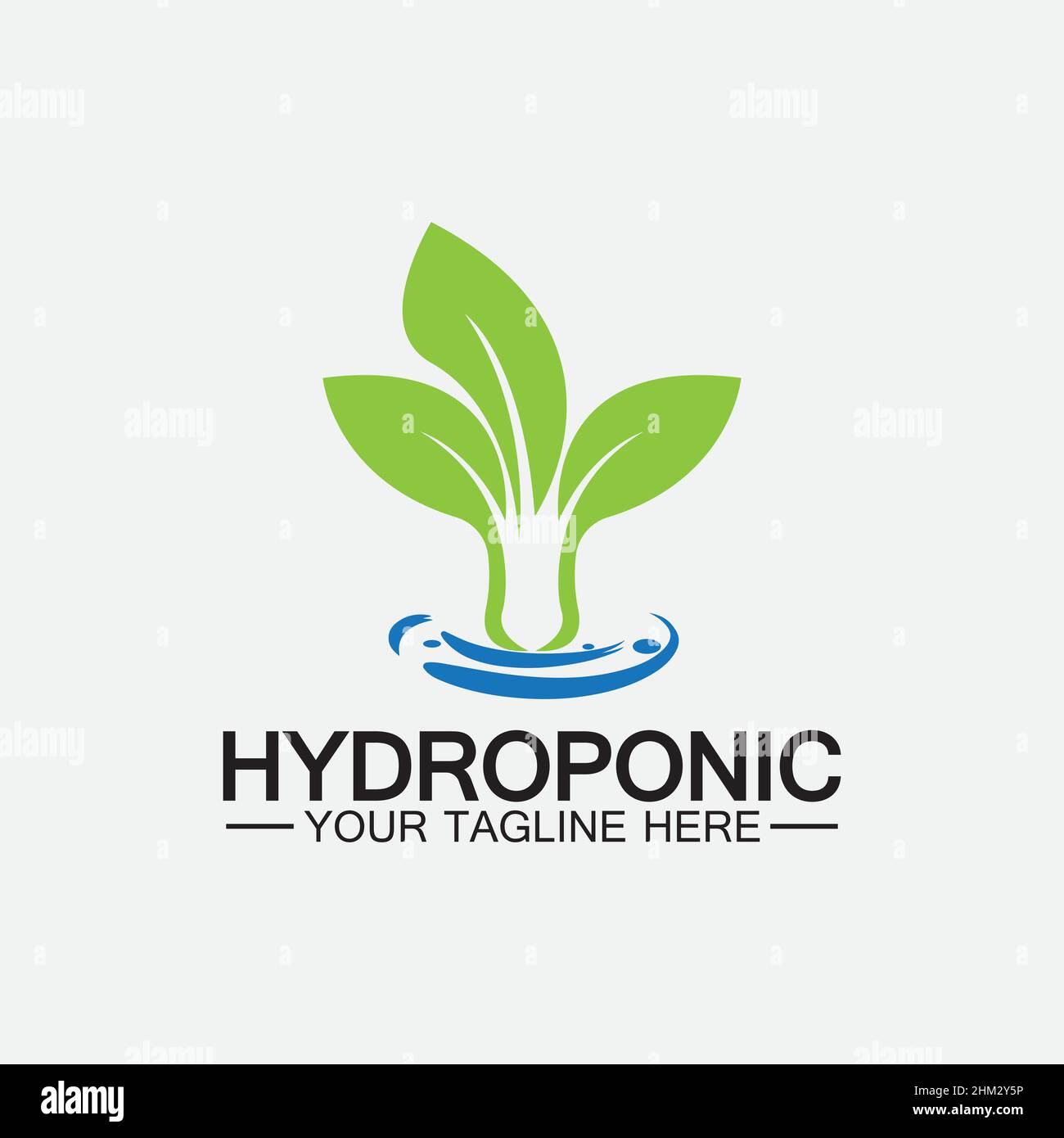 Hydroponic logo vector icon illustration design Stock Vector Image ...
