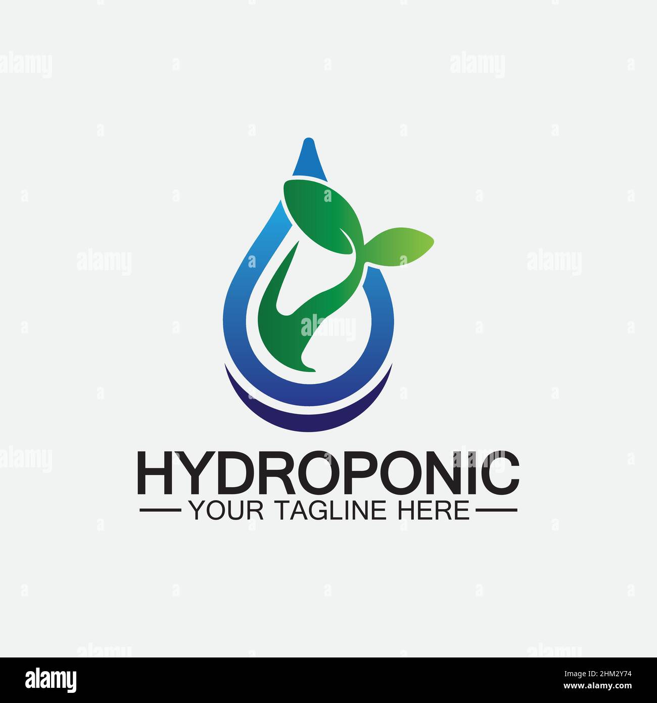 Hydroponic logo vector icon illustration design Stock Vector Image ...