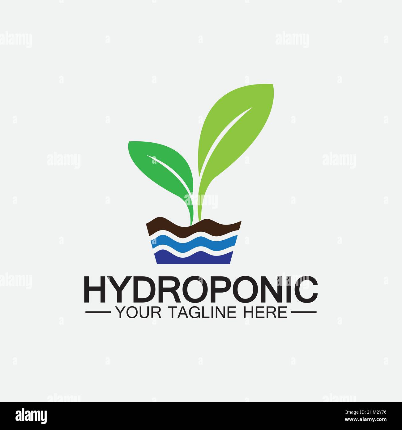 Hydroponic logo vector icon illustration design Stock Vector Image ...