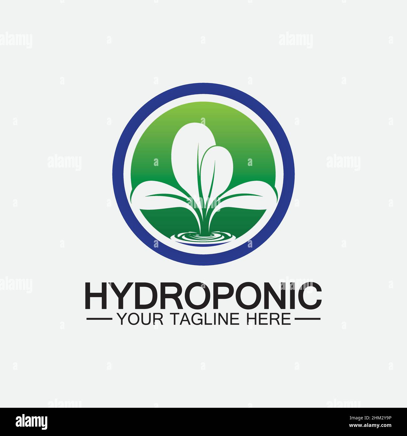 Hydroponic logo vector icon illustration design Stock Vector Image ...