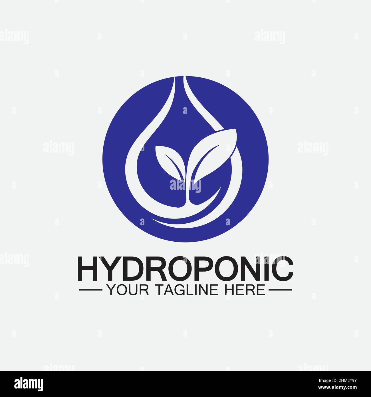 Hydroponic logo vector icon illustration design Stock Vector Image ...