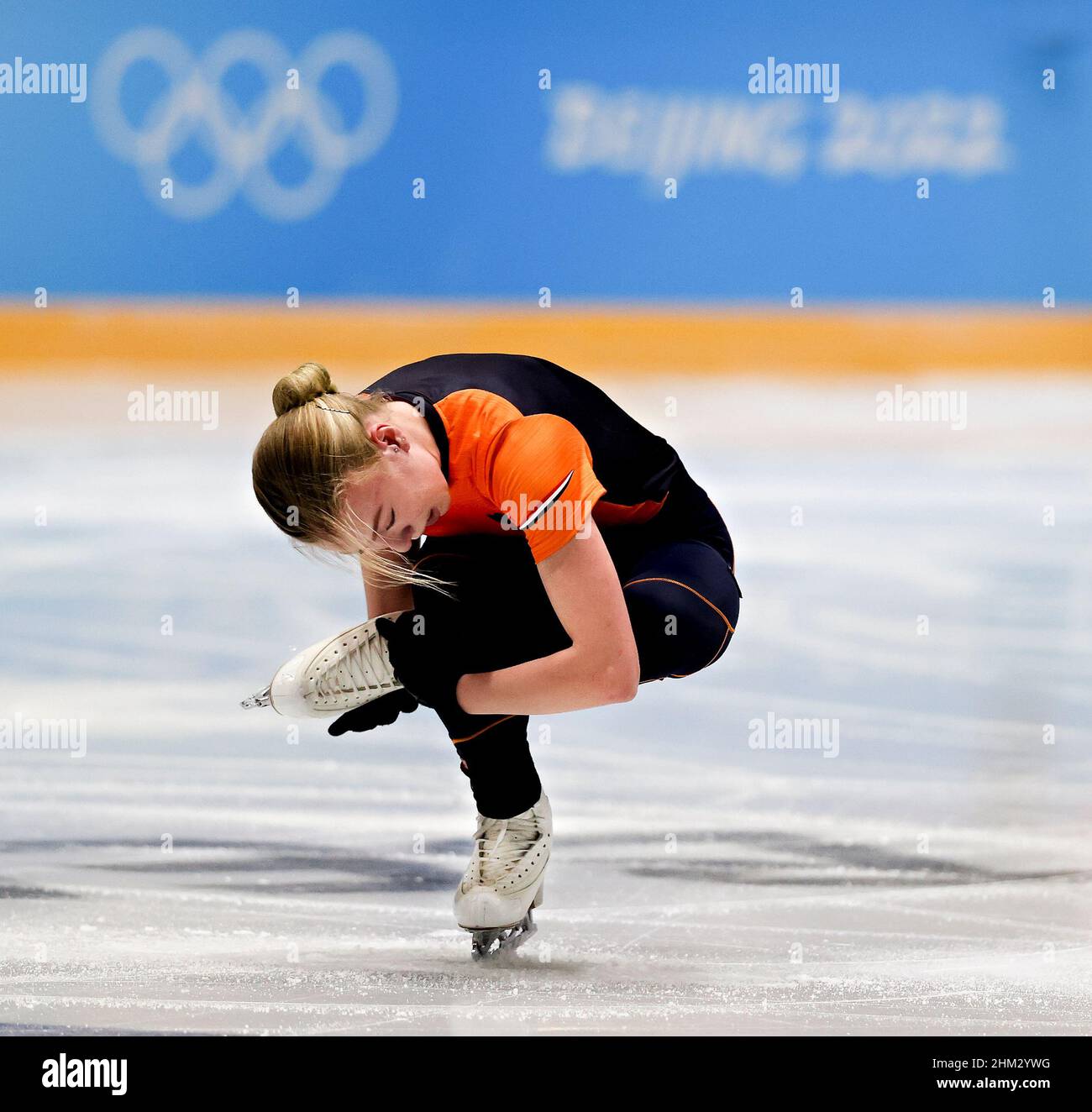Beijing, China. . 06th Feb, 2022. BEIJING, CHINA - Dutch figure skater ...