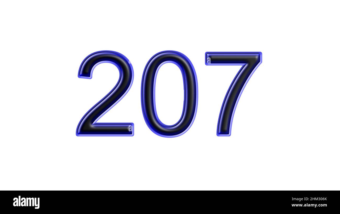 blue-207-number-3d-effect-white-background-stock-photo-alamy