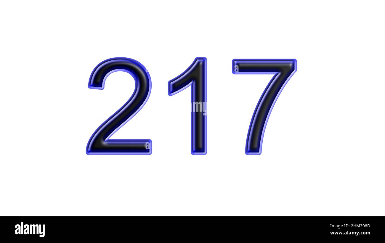 Number 217 Cut Out Stock Images & Pictures - Alamy