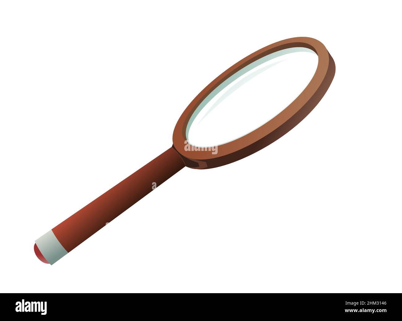 Magnifier with handle. Magnifying glass for viewing small objects ...