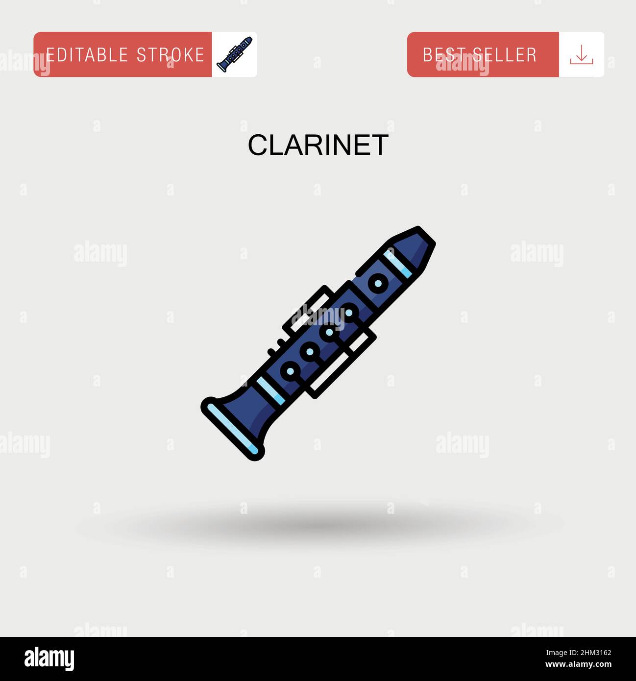 Clarinet icon hi-res stock photography and images - Alamy