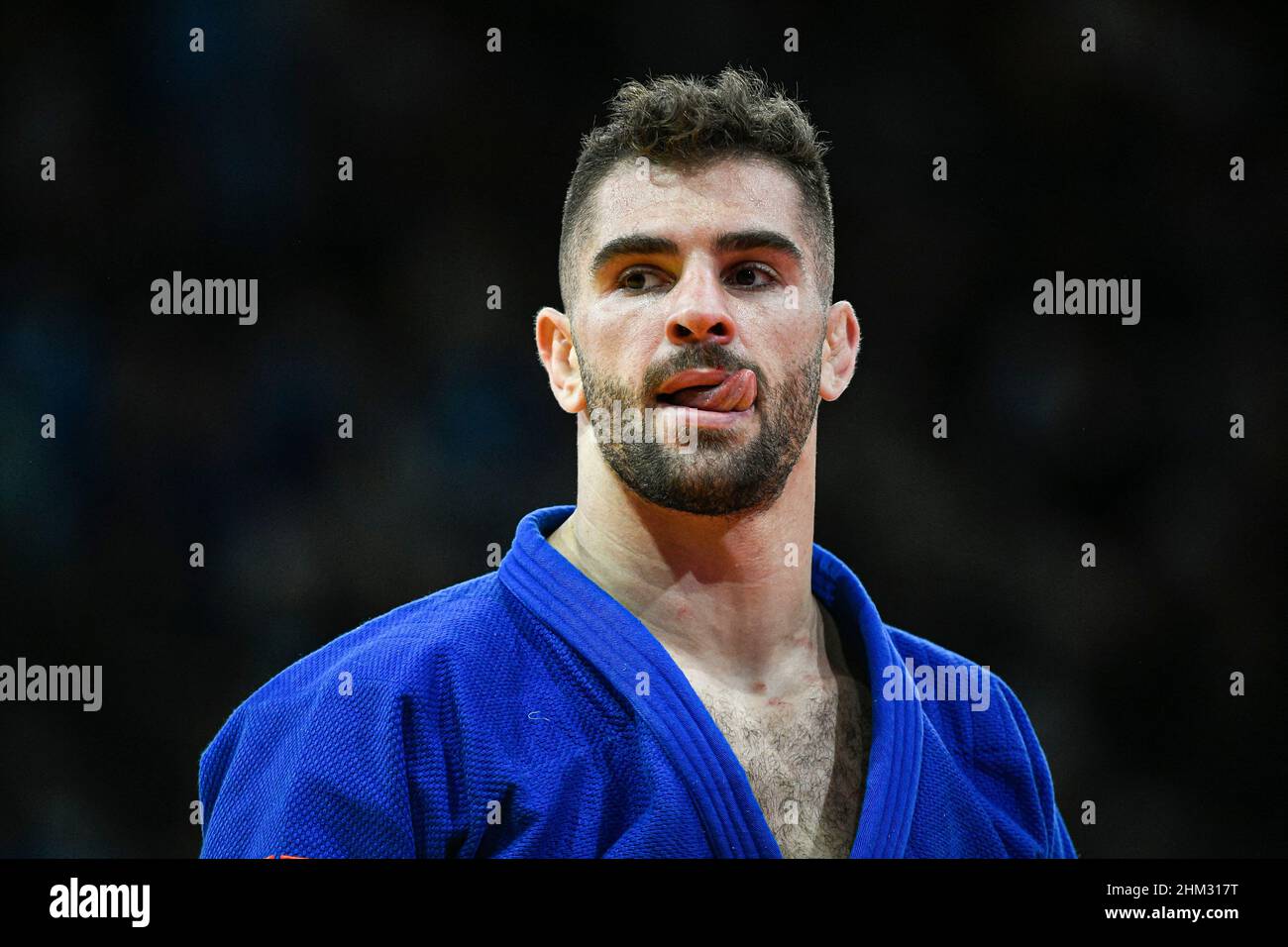 Men's -100 kg, Peter Paltchik of Israel competes during the Paris Grand ...