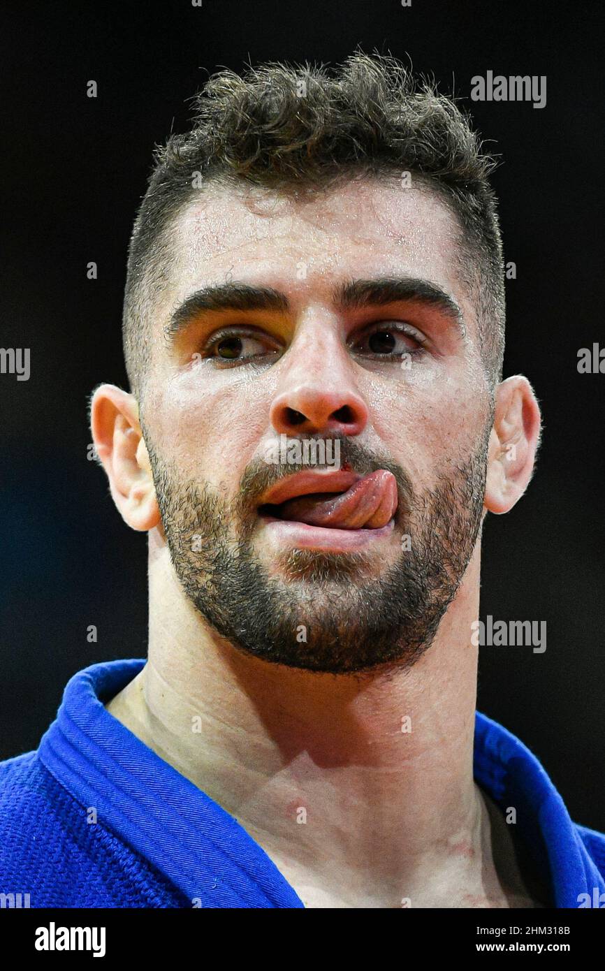 Men's -100 kg, Peter Paltchik of Israel competes during the Paris Grand ...