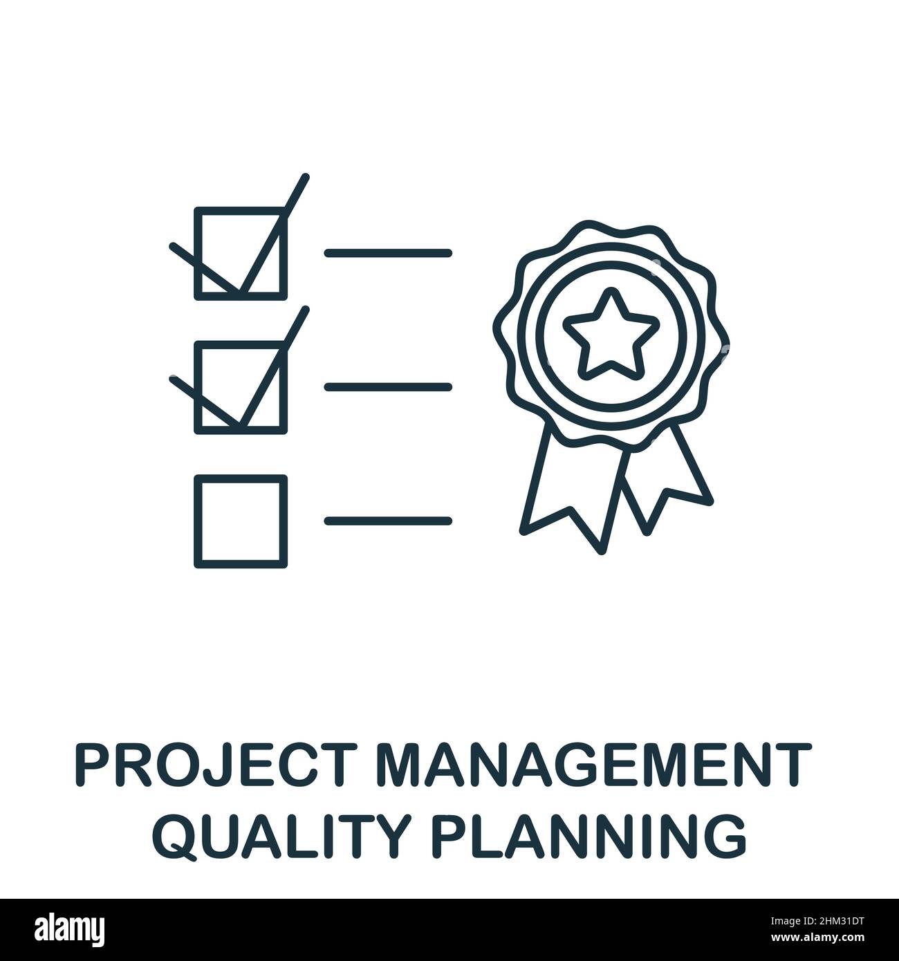 Quality Planning icon. Line element from project management collection ...