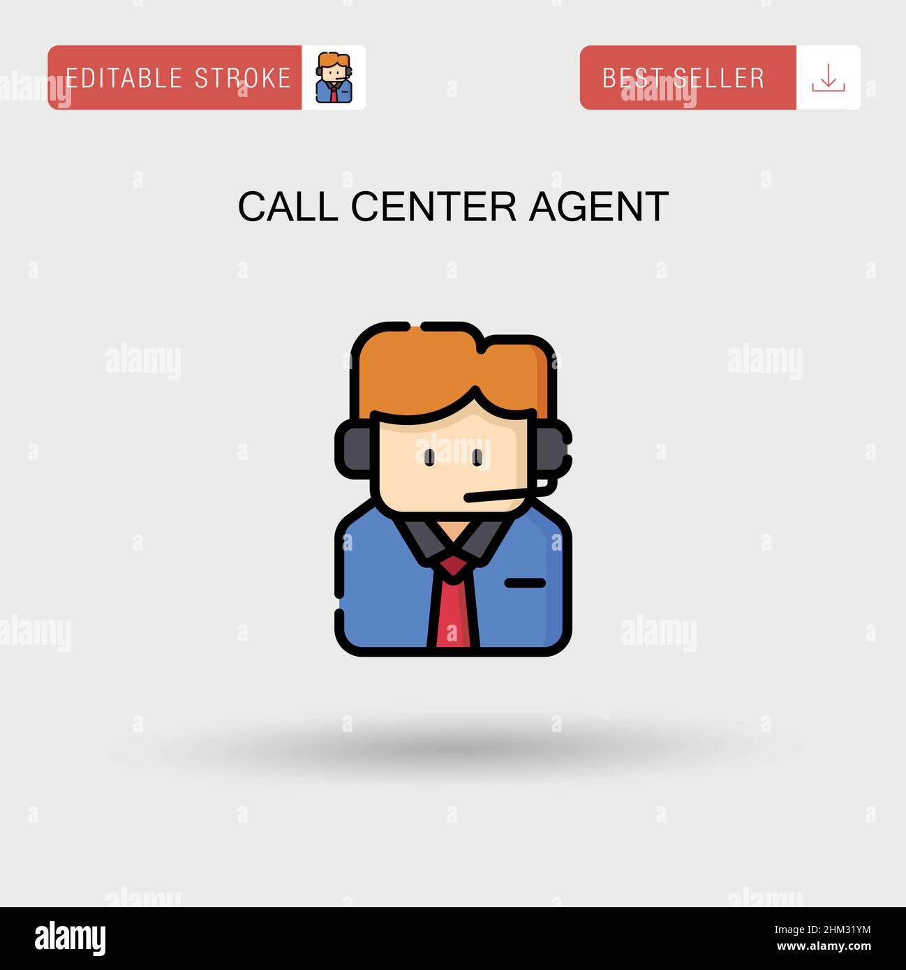 Customer service staff Stock Vector Images - Alamy