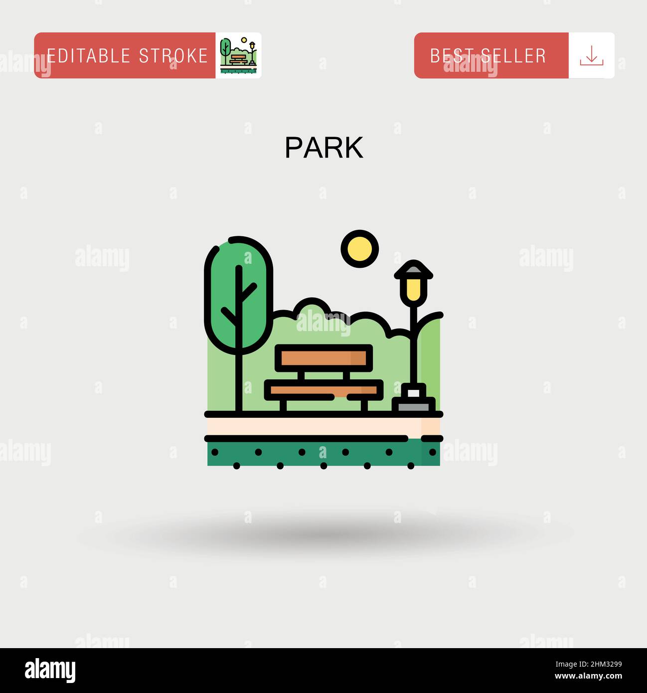 Park Simple vector icon Stock Vector Image & Art - Alamy