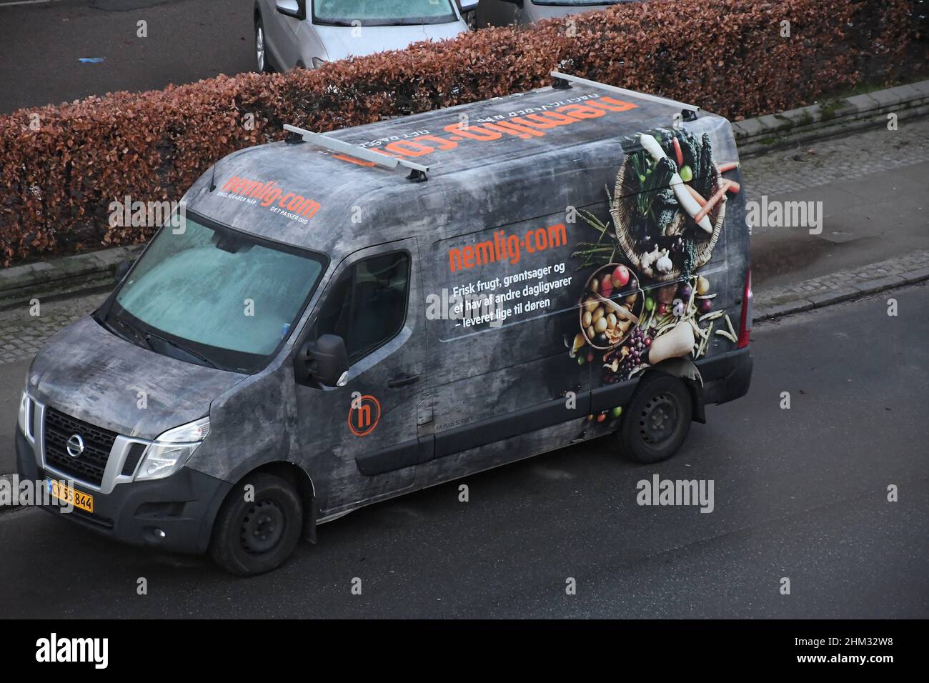 Copenhagen/Denmark./07 February 2022/. Nemlig.com food and fruit ...