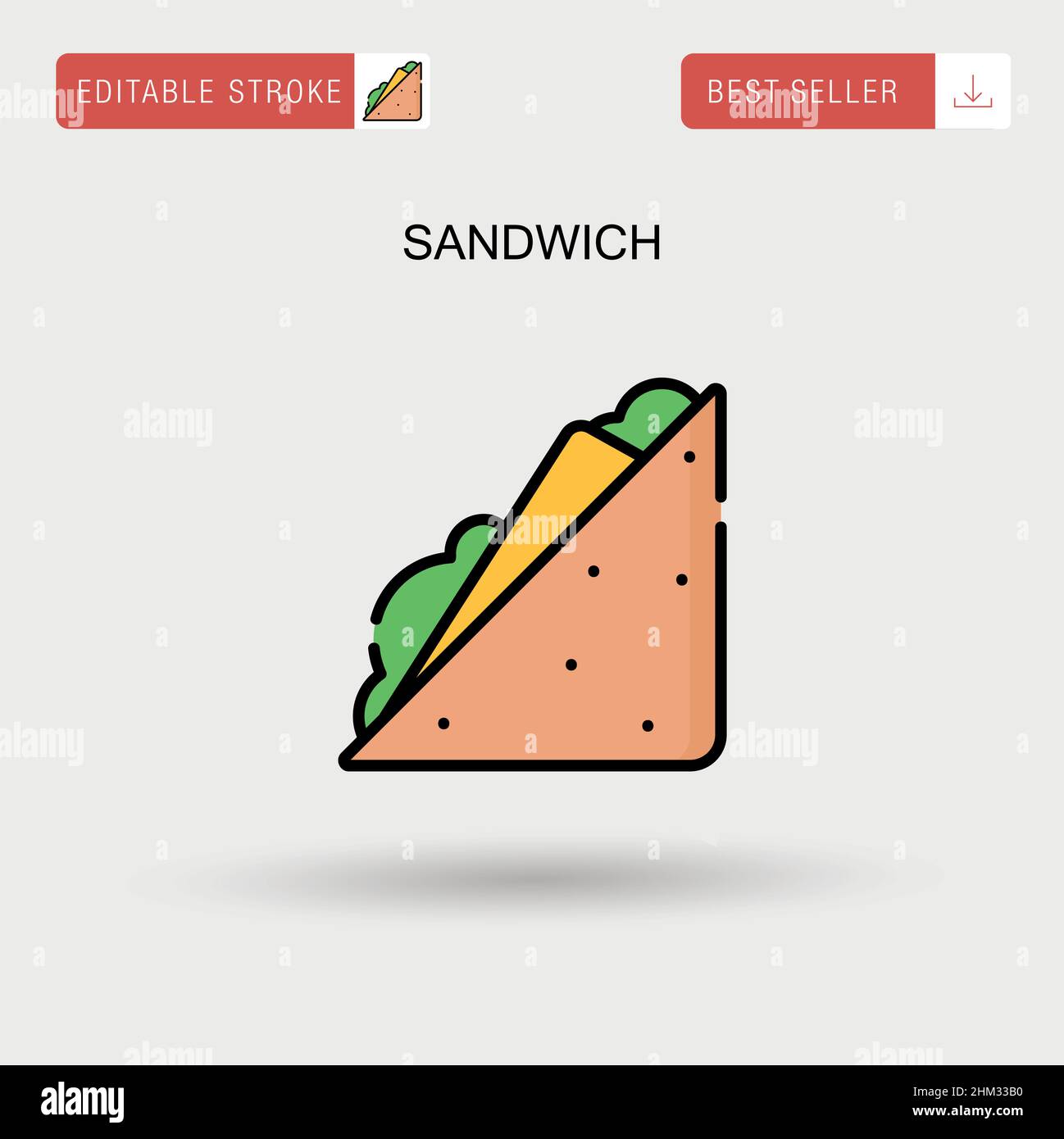 Fresh chicken sandwiches Stock Vector Images - Alamy