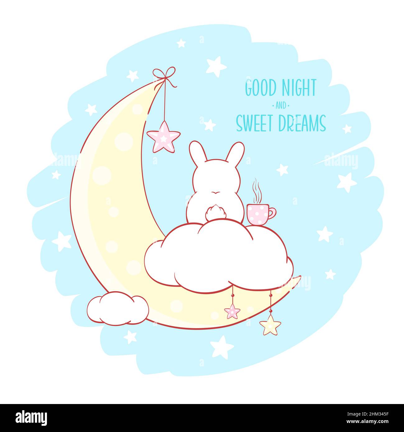 Hot chocolate bedtime Stock Vector Images - Alamy